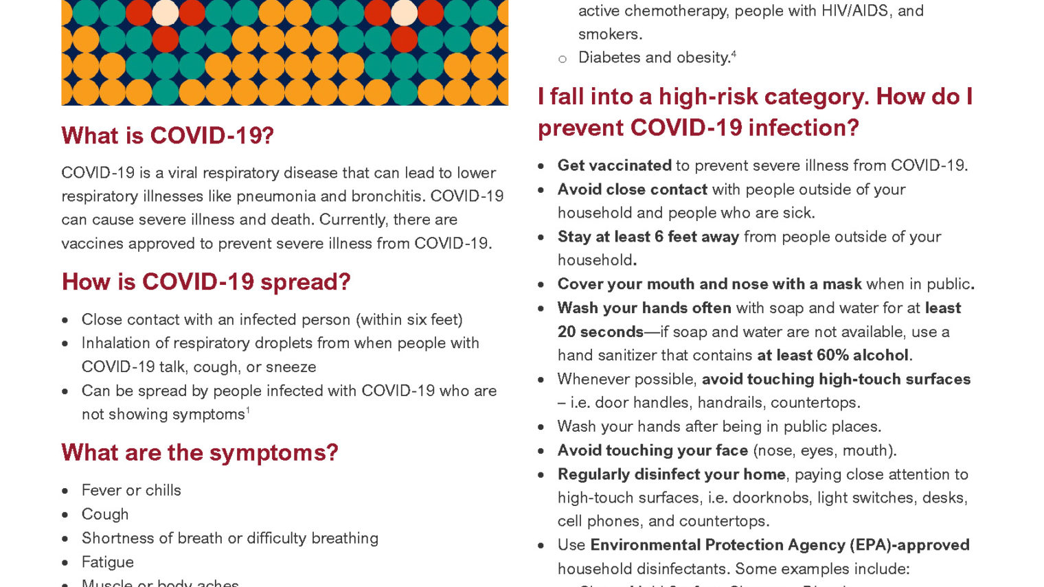 COVID-19 Information for High-risk Individuals – Urban Indian Health ...