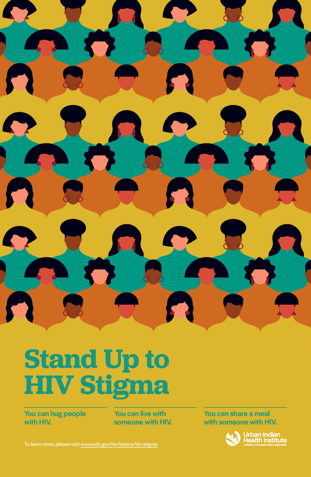 HIV Poster Series: Stand Up to HIV Stigma – Urban Indian Health Institute